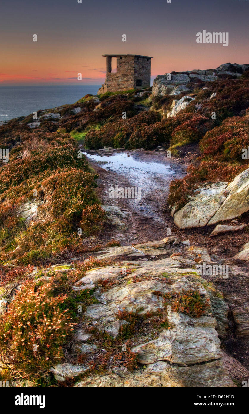 Sunset at South Stack, Anglesey West Wales UK Stock Photo - Alamy