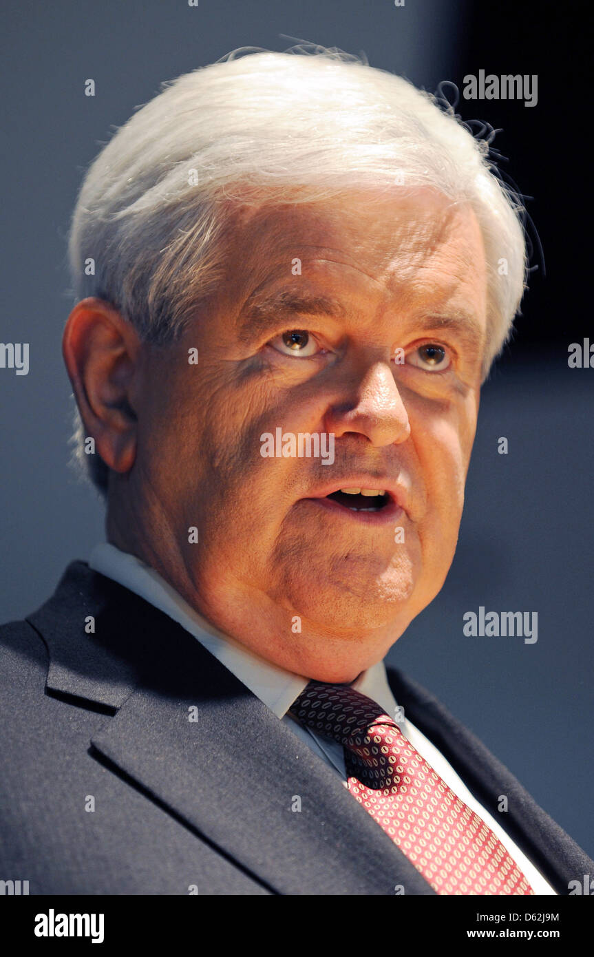 Newt Gingrich, candidate for the 2012 Republican presidential ...