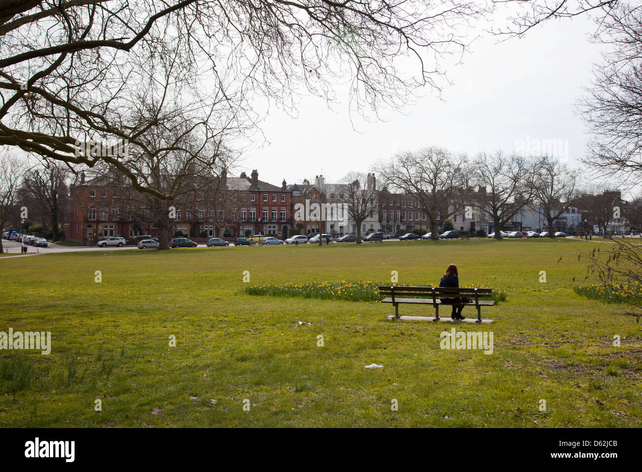 Kew Green in Kew - London - UK Stock Photo - Alamy