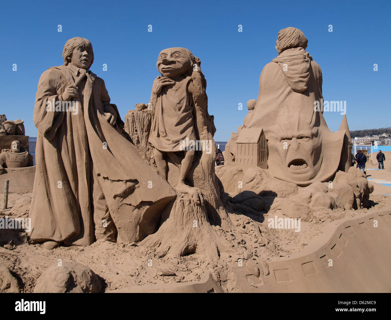Sand Sculpture And Weston Super Mare Stock Photos & Sand Sculpture And ...