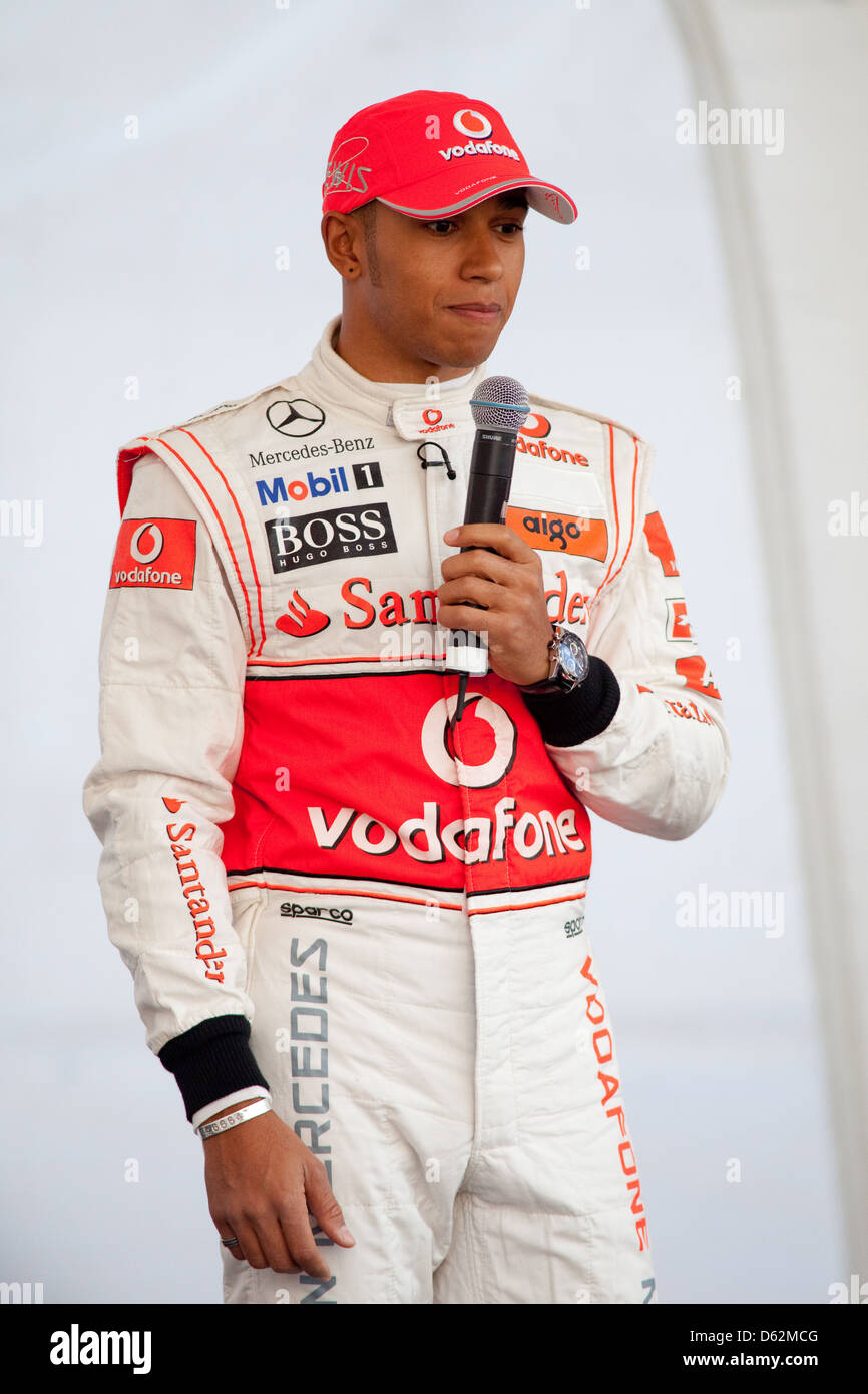 Lewis Hamilton at the Vodafone track day Daytona, Milton Keynes ...