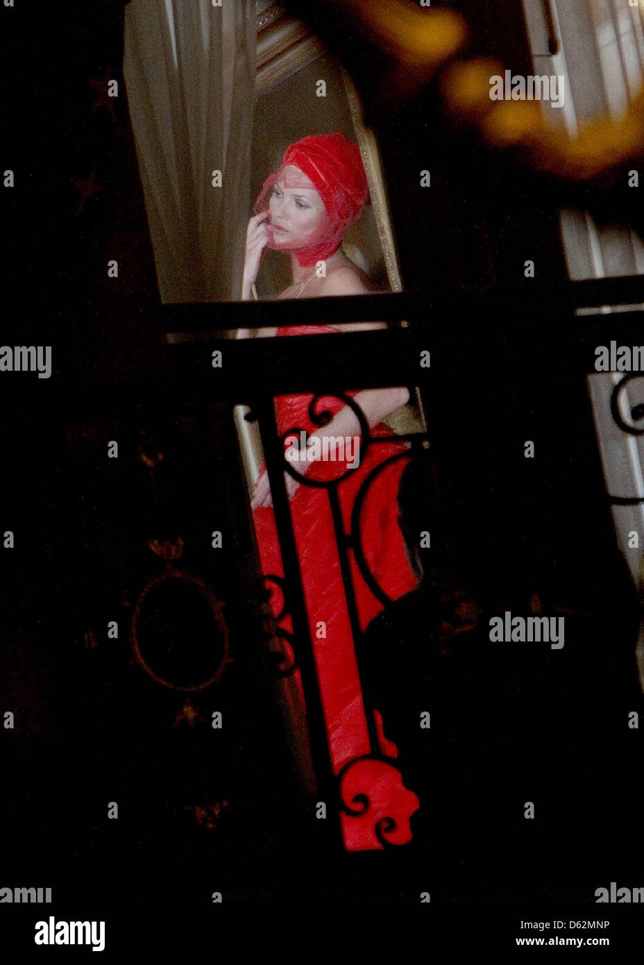 Kate Moss takes part in a fashion photo shoot at The Ritz Hotel Paris ...