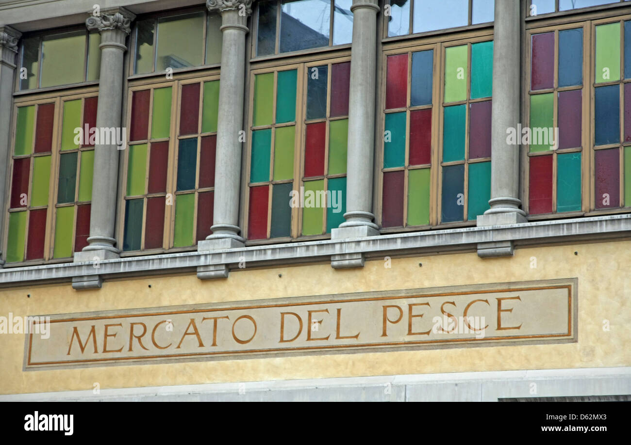 old fish market sign in a country near the sea Stock Photo - Alamy