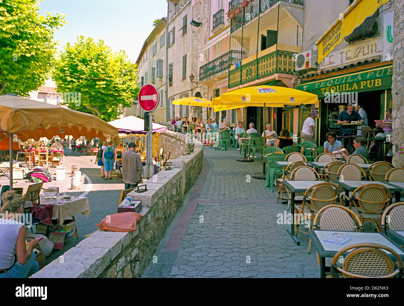 Street market cafe antibes french riviera france cote dazurprovence hi ...