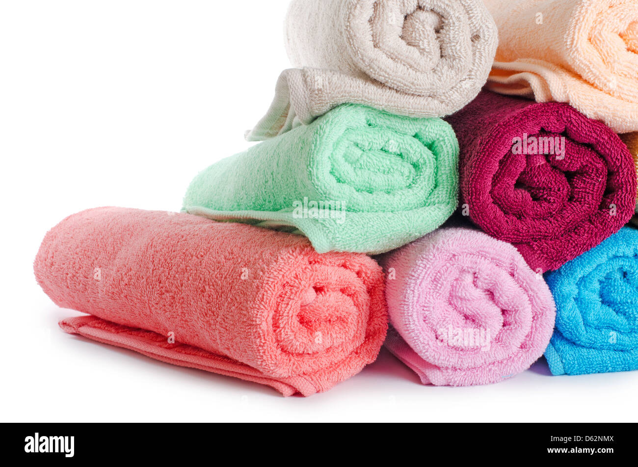 The combined color towels Stock Photo - Alamy