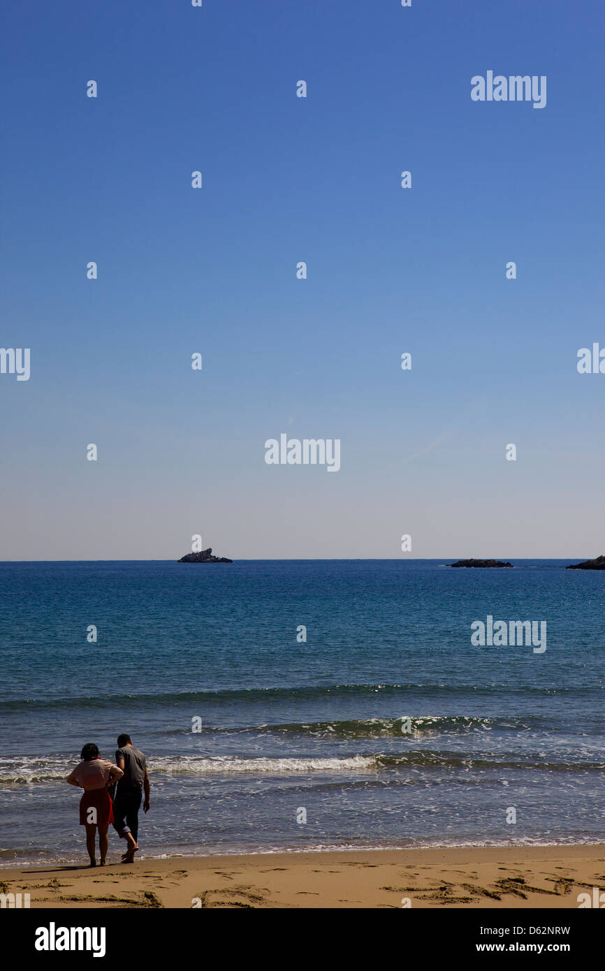 Sunj Beach on Lopud island, South Dalmatia, near Dubrovnik Croatia ...