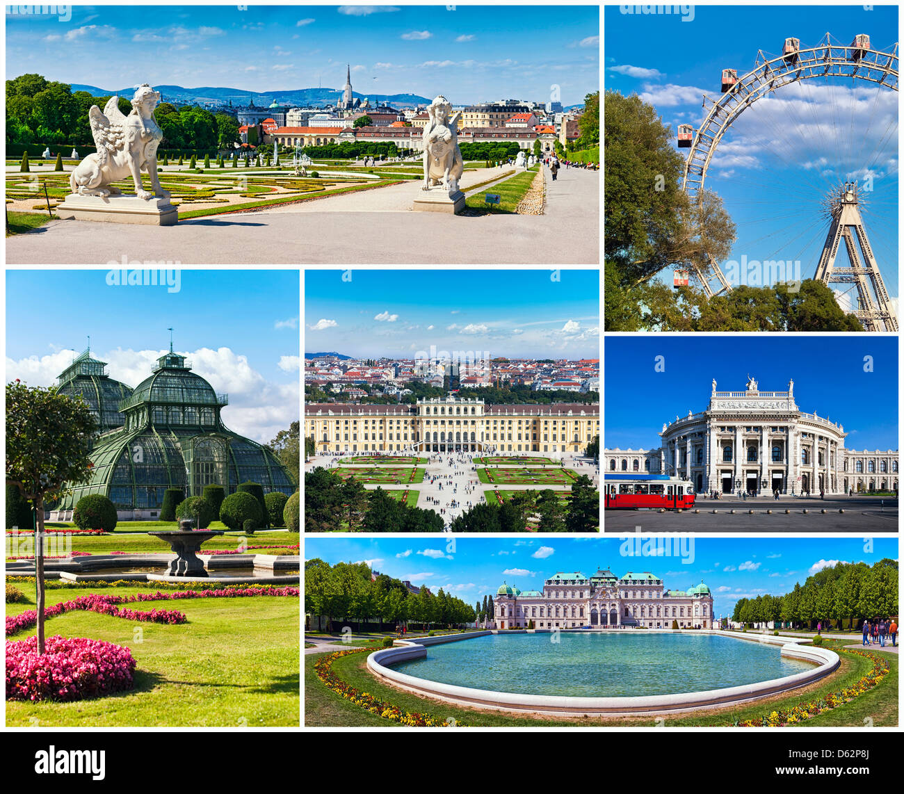 Collage of landmarks of vienna hi-res stock photography and images - Alamy