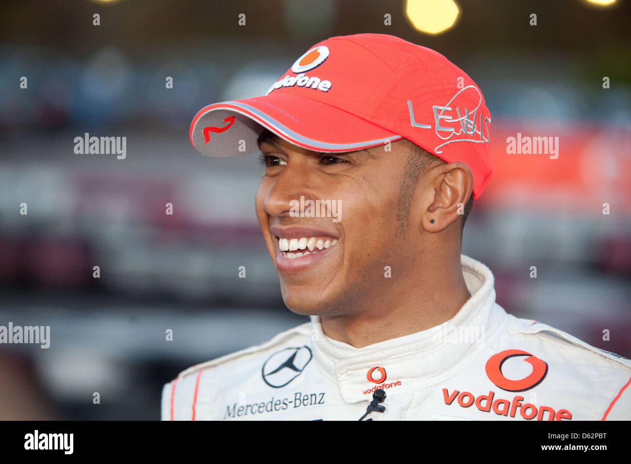 Lewis Hamilton at the Vodafone track day Daytona, Milton Keynes ...