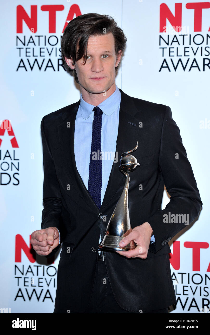 Matt Smith National Television Awards held at the O2 Arena - Press Room ...
