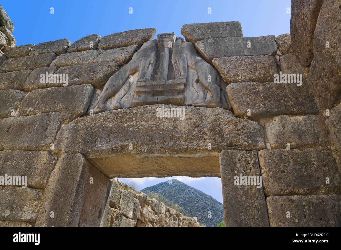 Mycenae lion gate hi-res stock photography and images - Alamy