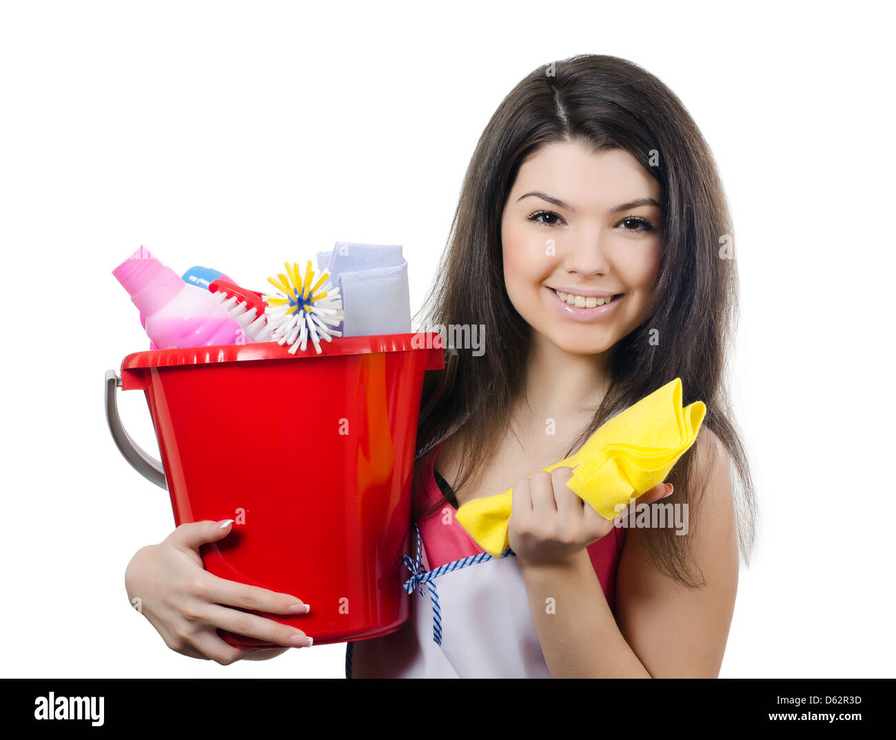 Portrait of the girl - concept Cleaning Stock Photo - Alamy