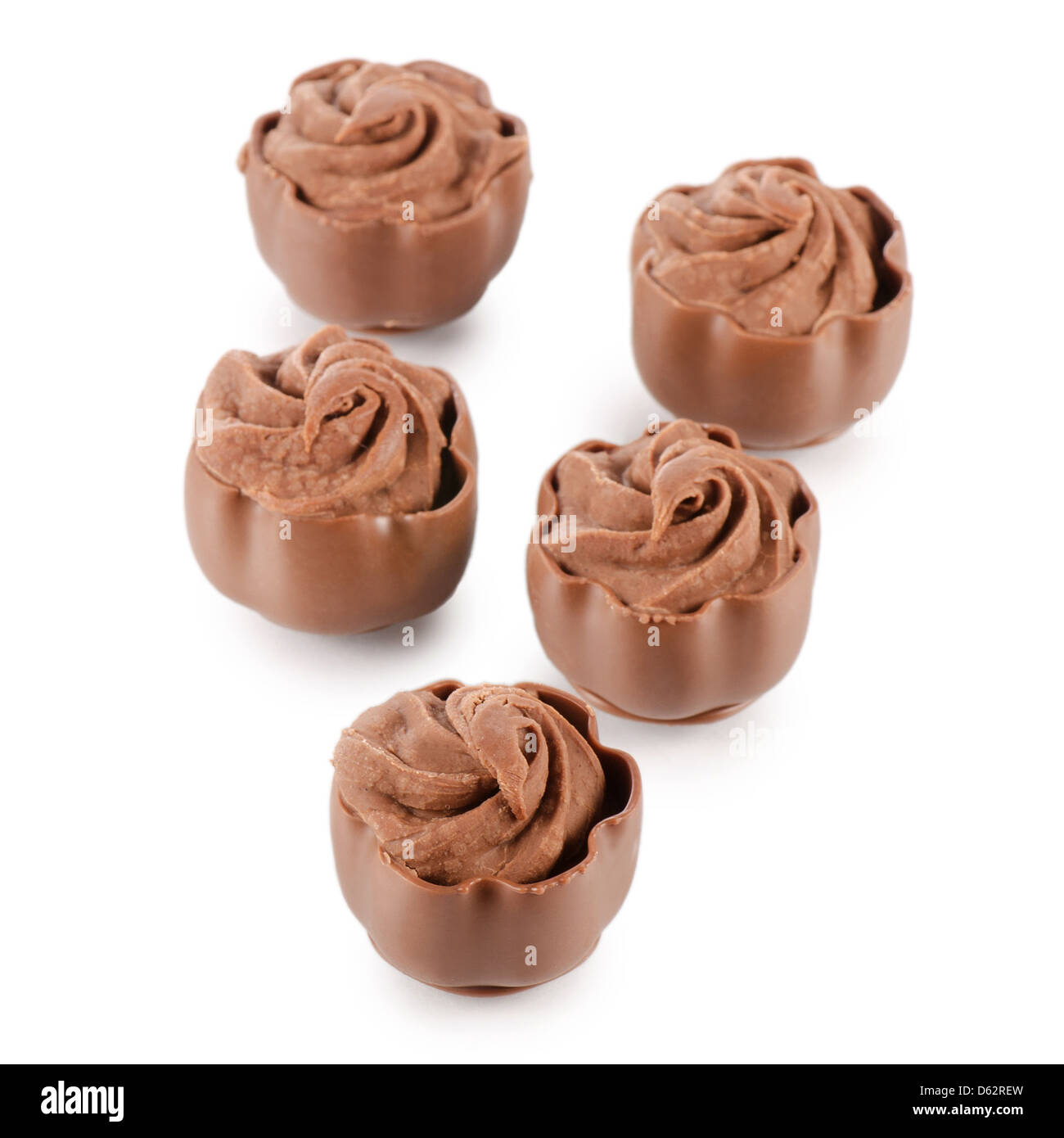 Tasty sweets from a milk chocolate Stock Photo - Alamy