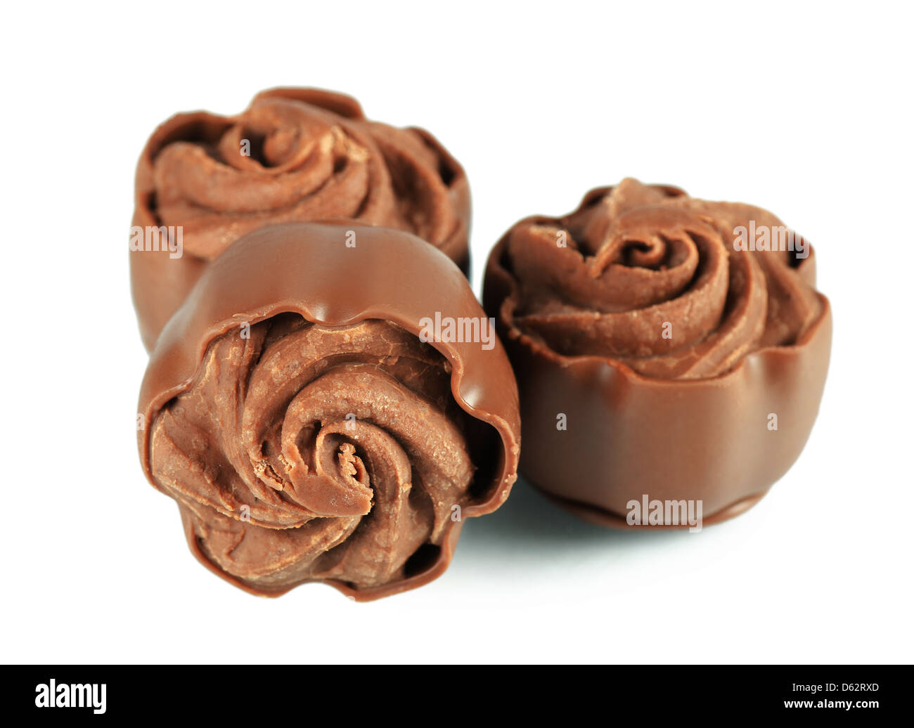 Tasty sweets from a milk chocolate Stock Photo - Alamy