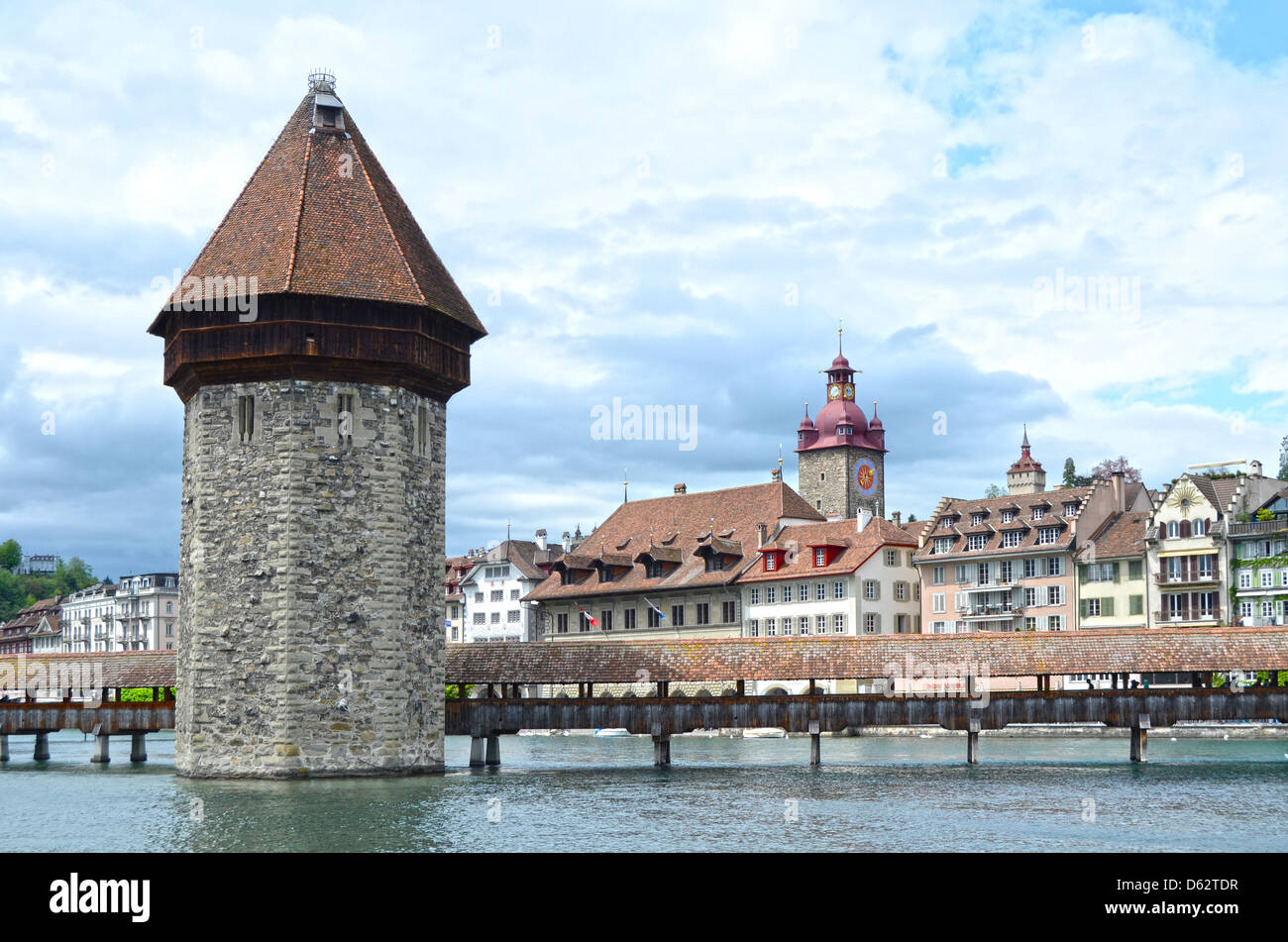 Panoramic view of Chapel Bridge Stock Photo - Alamy