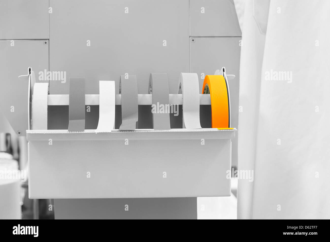 Rolls of labeling tape in laboratory Stock Photo - Alamy