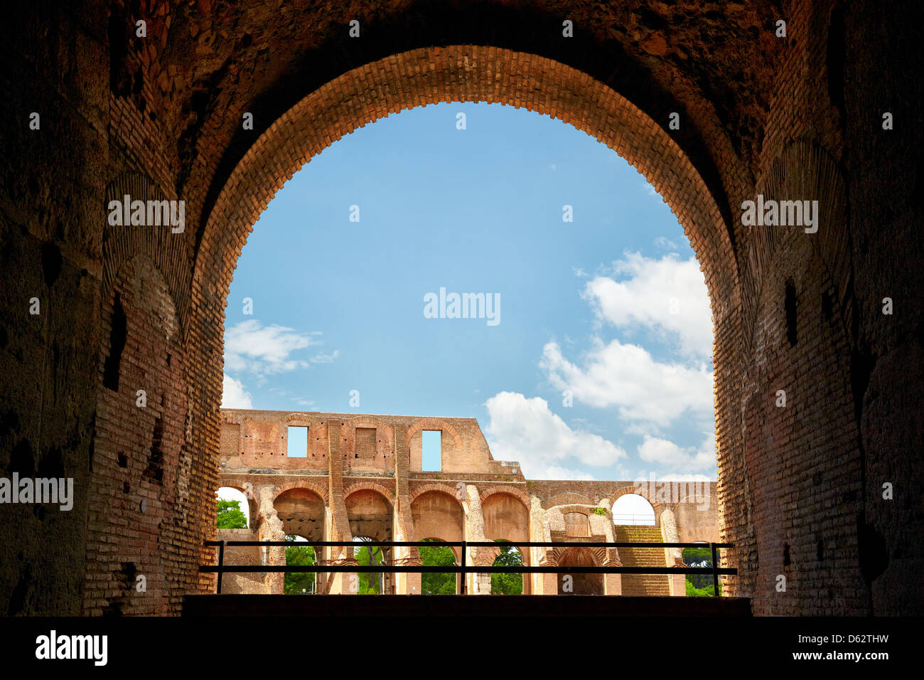 Arch in The Colosseum Stock Photo - Alamy