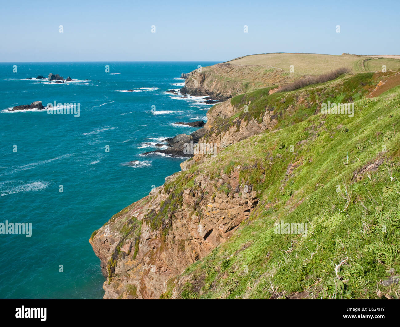 Most Southerly Point on the Lizard Peninsula Cornwall England UK Stock ...