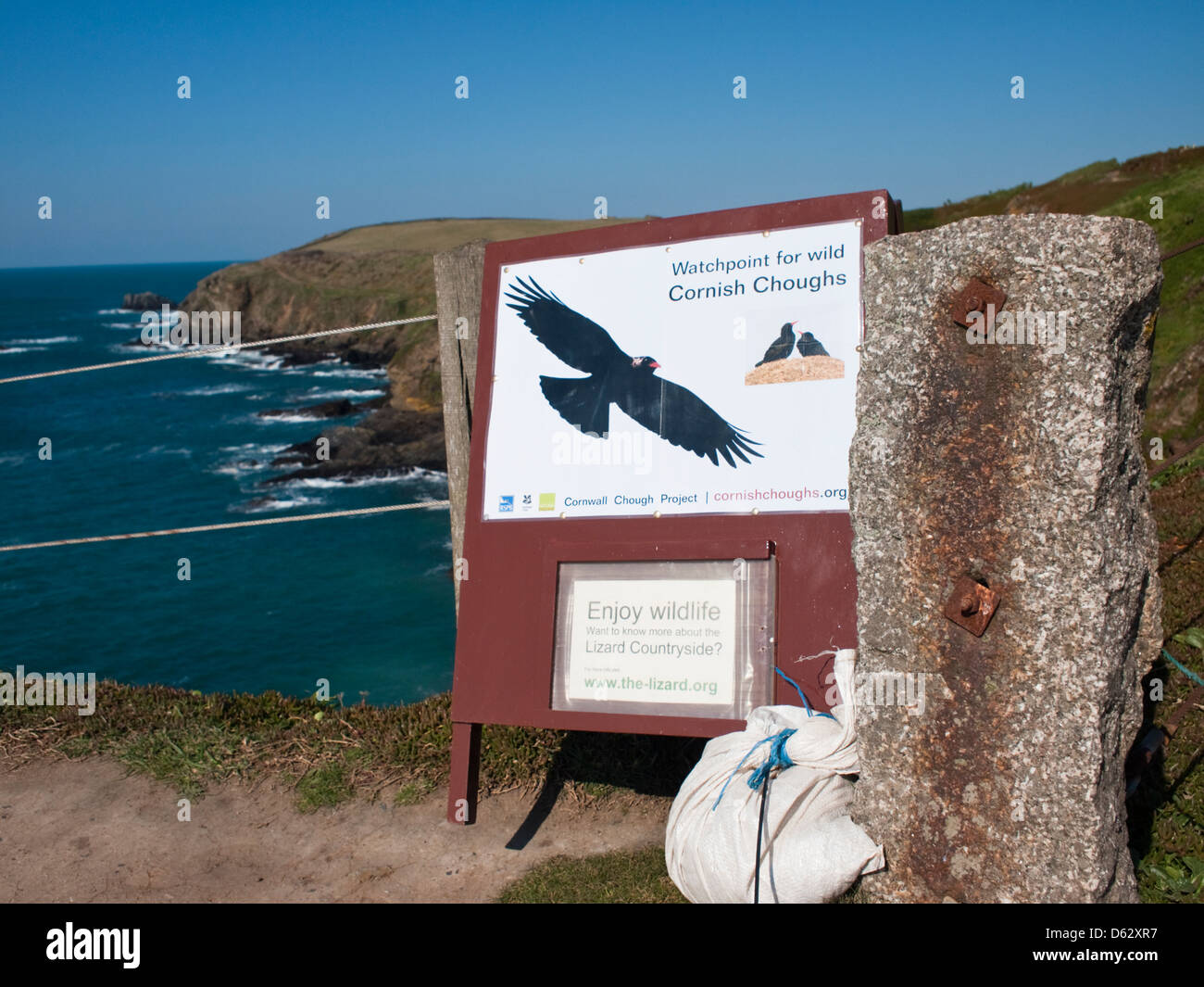 Cornish Chough watch point, Most Southerly Point on the Lizard ...