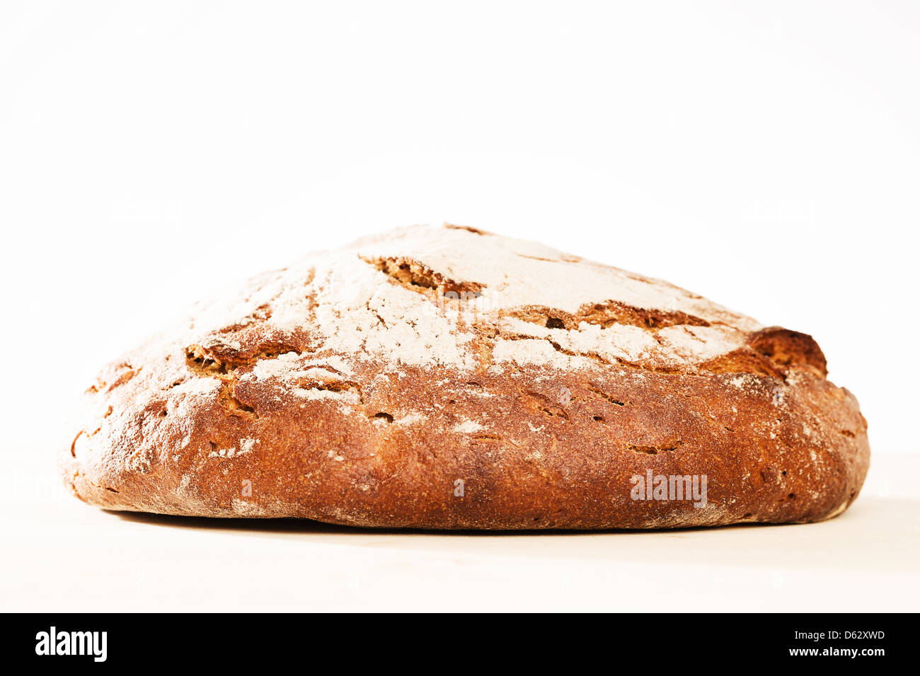 side of a rustic loaf of bread Stock Photo - Alamy