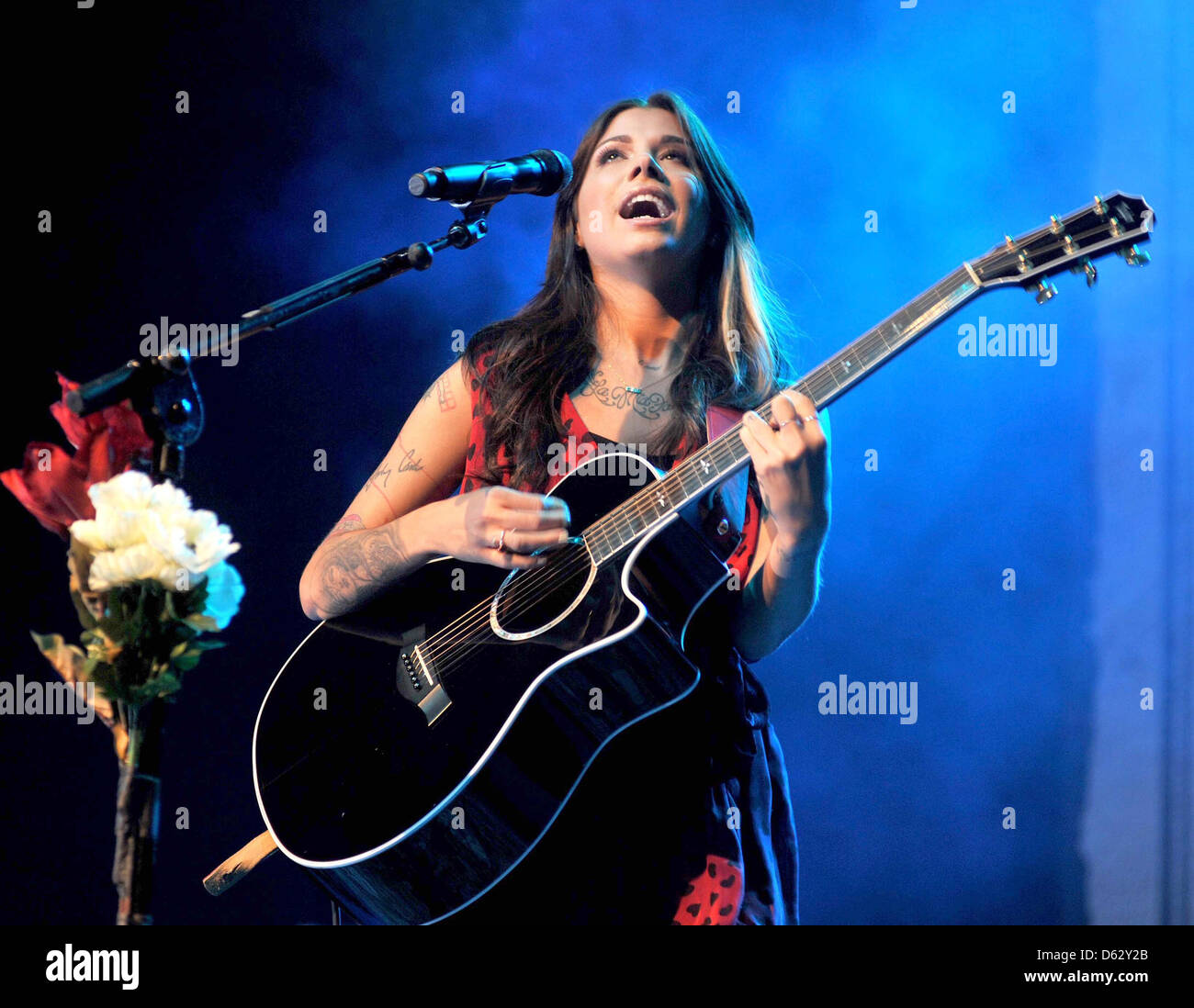 American singer/songwriter Christina Perri performs at The Olympia ...