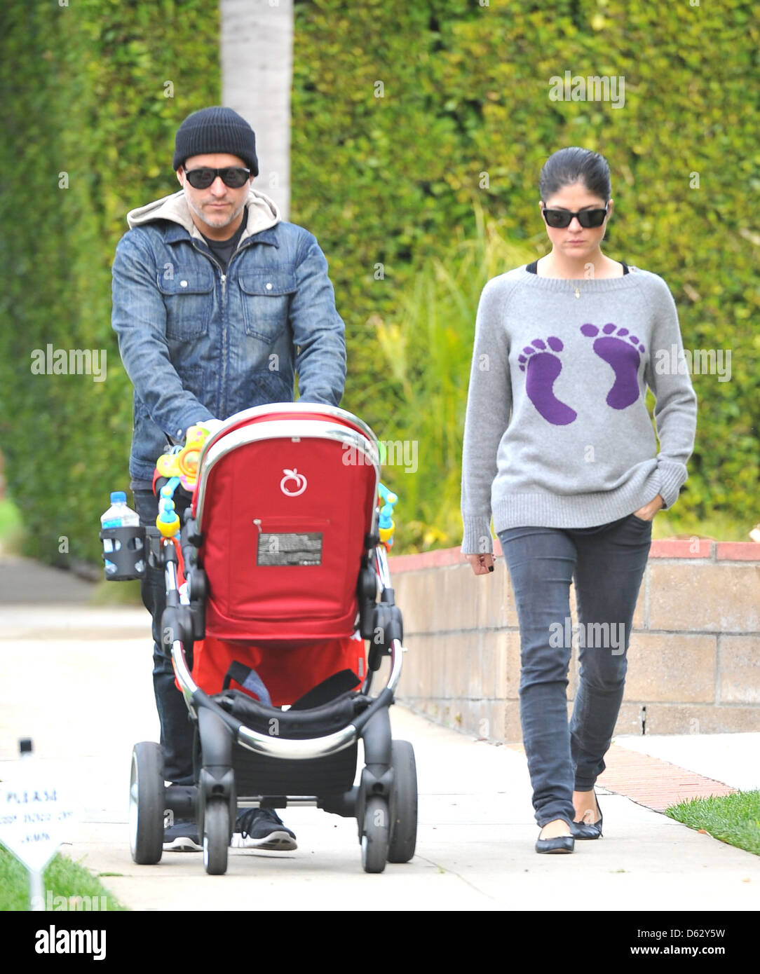 Selma Blair, Jason Bleick, and their son Arthur Saint are seen heading ...