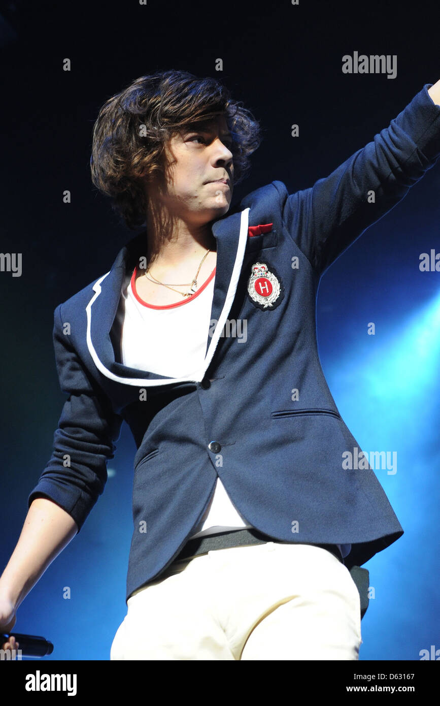 Harry Styles The Group One Direction performs live at the National ...