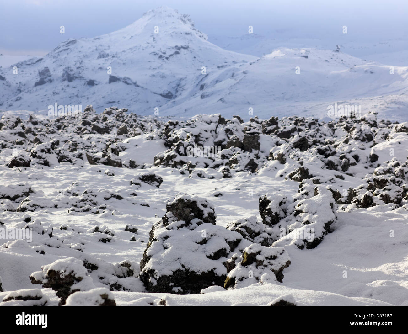 Snow covered lava fields hi-res stock photography and images - Alamy