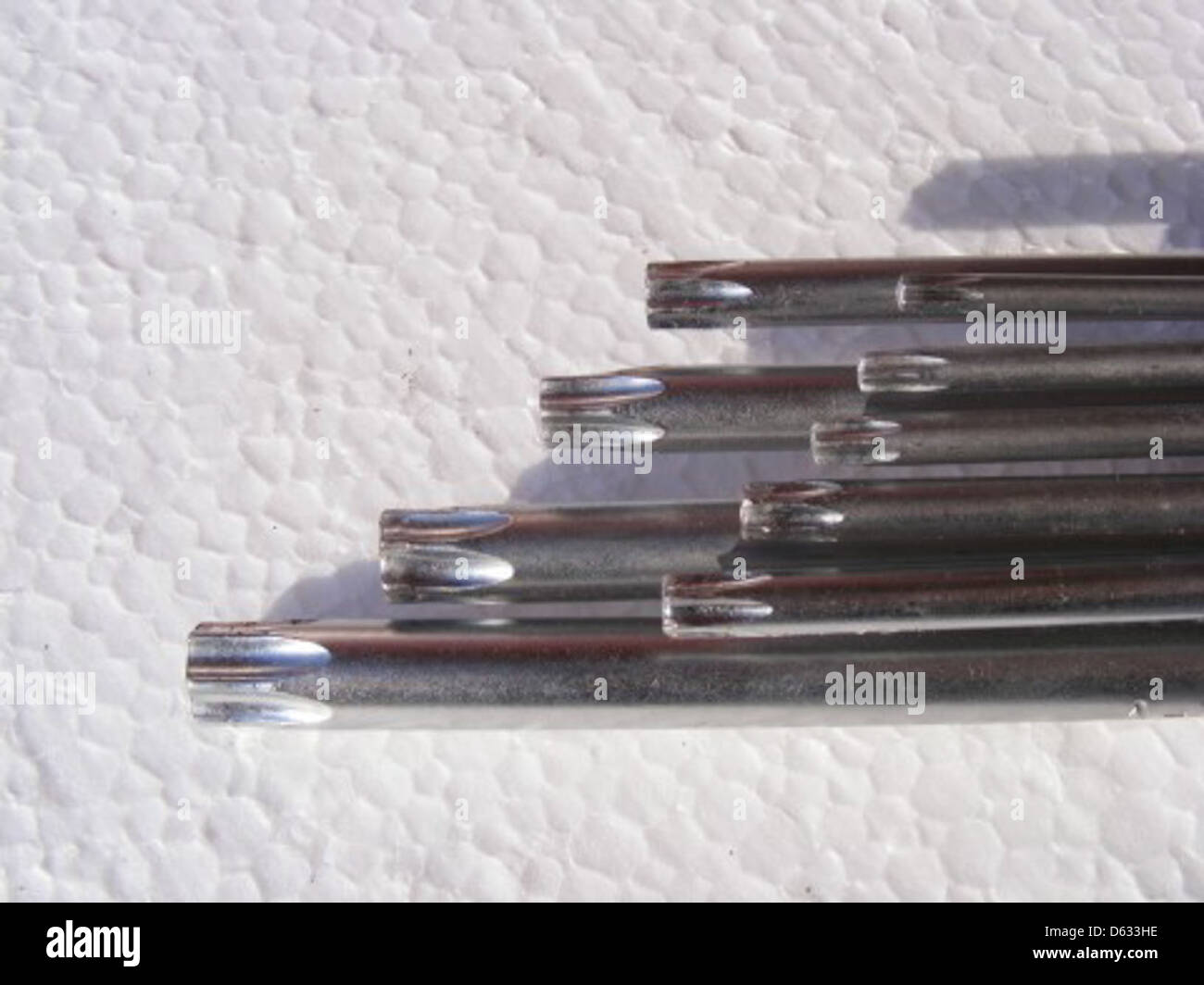 This image displays a folding star key set, which is a tool used for ...