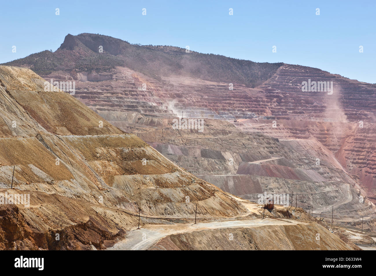 Santa Rita Copper Mine, active mining Stock Photo - Alamy