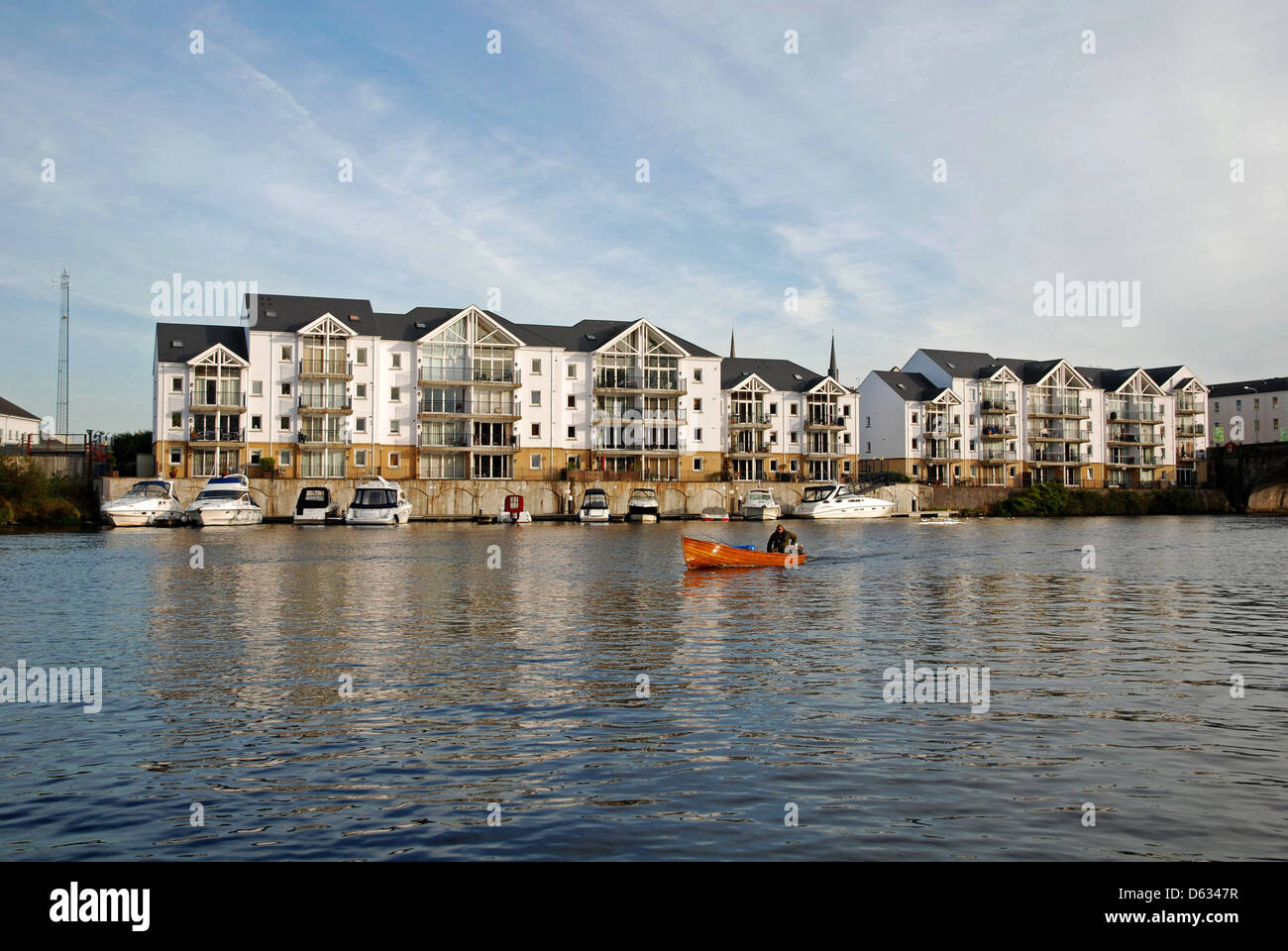 Waterfront apartments, Enniskillen, River Erne, Lough Erne, County ...