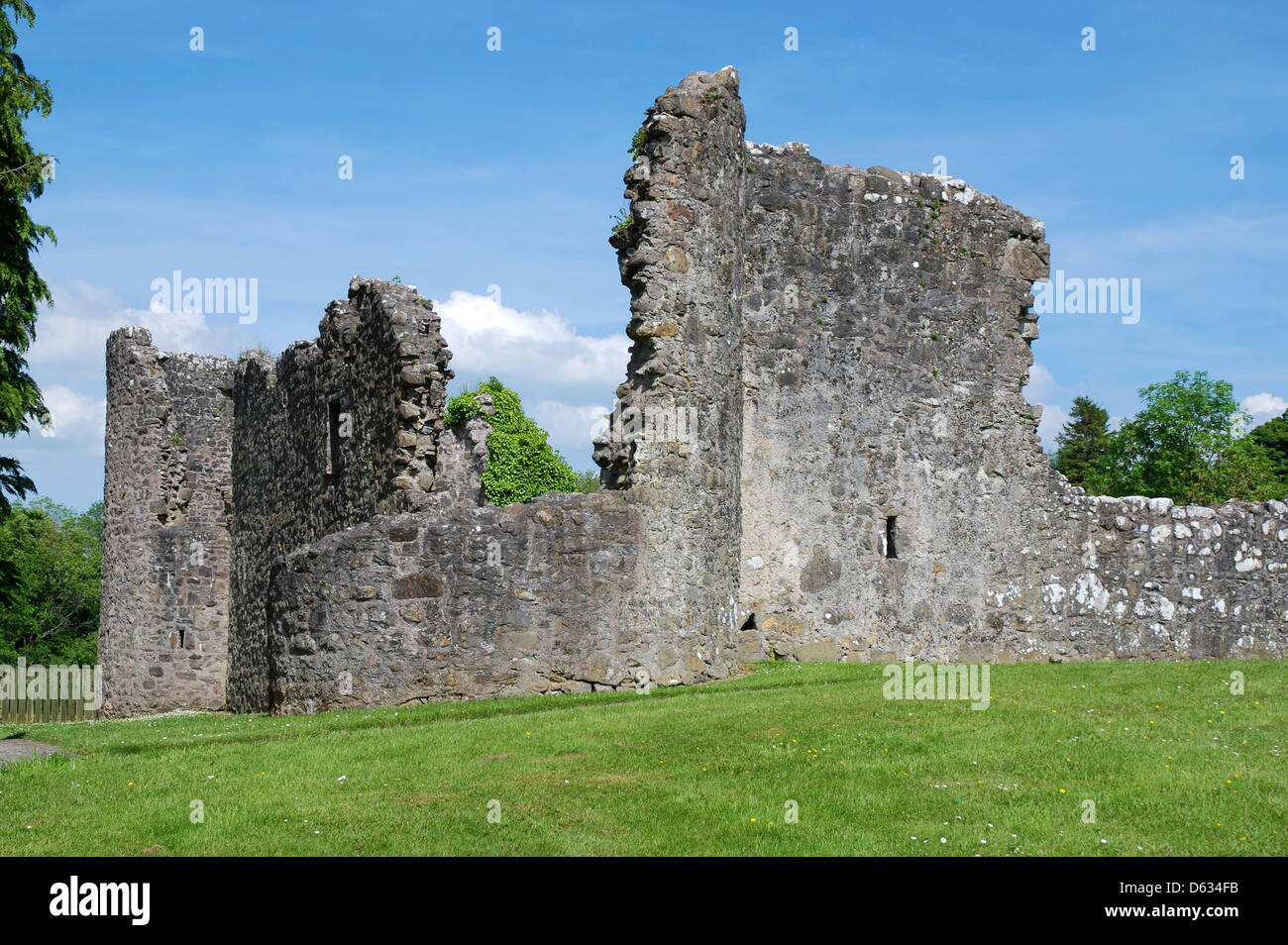 Ruins of Portora Castle, Enniskillen, County Fermanagh, Northern ...