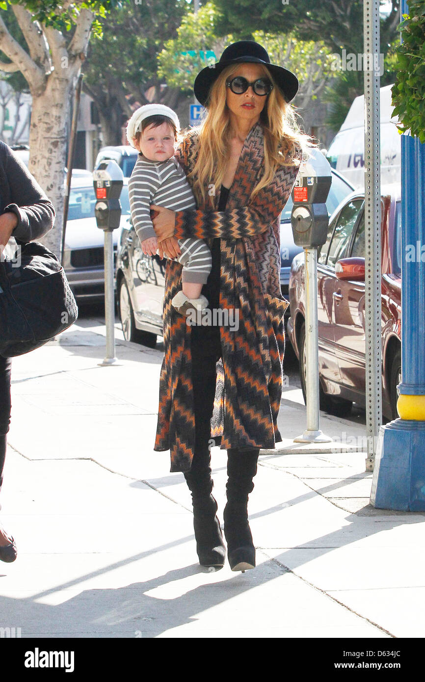 Rachel Zoe carries her son Skyler while out shopping in Beverly Hills ...