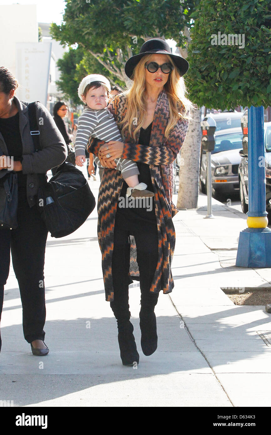 Rachel Zoe carries her son Skyler while out shopping in Beverly Hills ...