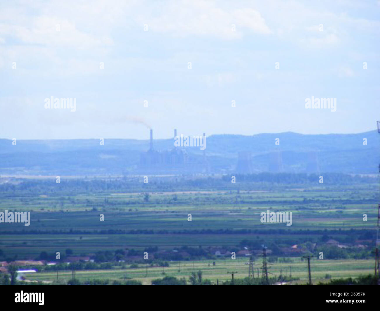 A coal power plant operating to generate electricity. The plant uses ...
