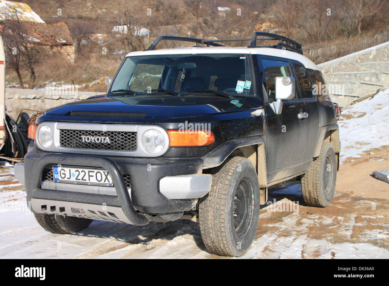 A Toyota 4x4 vehicle captured in a dynamic shot, showcasing its off ...