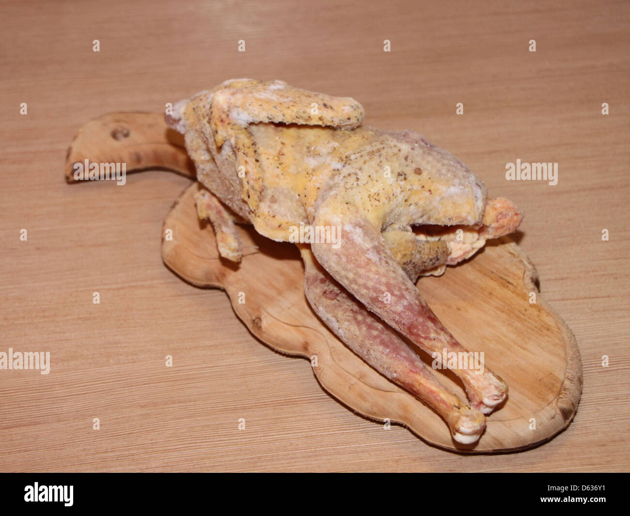 A photo of frozen chicken from poultry farming, highlighting the ...