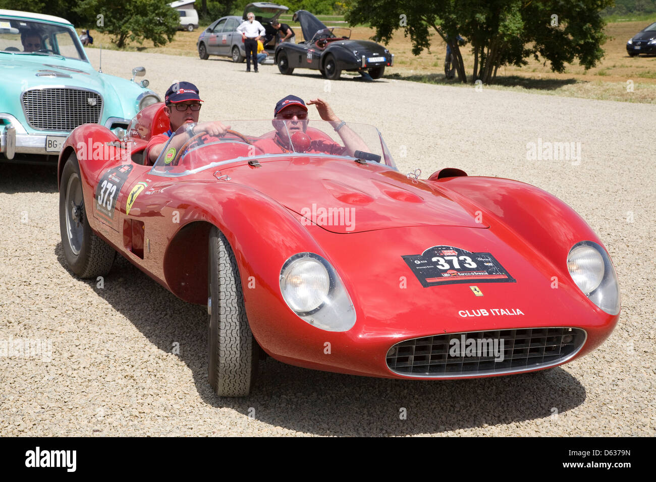 europe, italy, tuscany, monteriggioni, 1000 miles, vintage cars ...