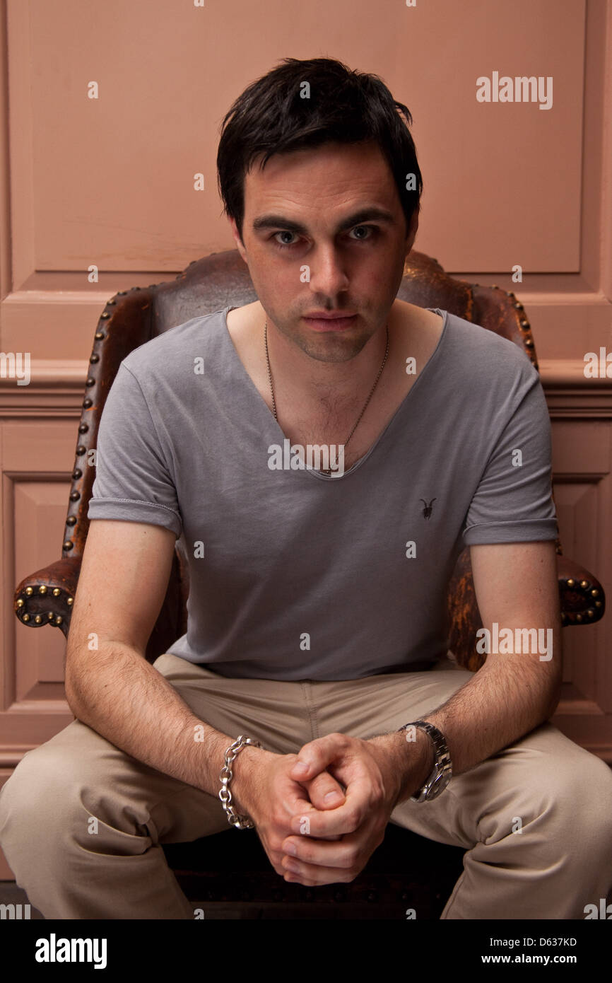 Richard Archer lead singer of English band Hard -Fi photographed in ...