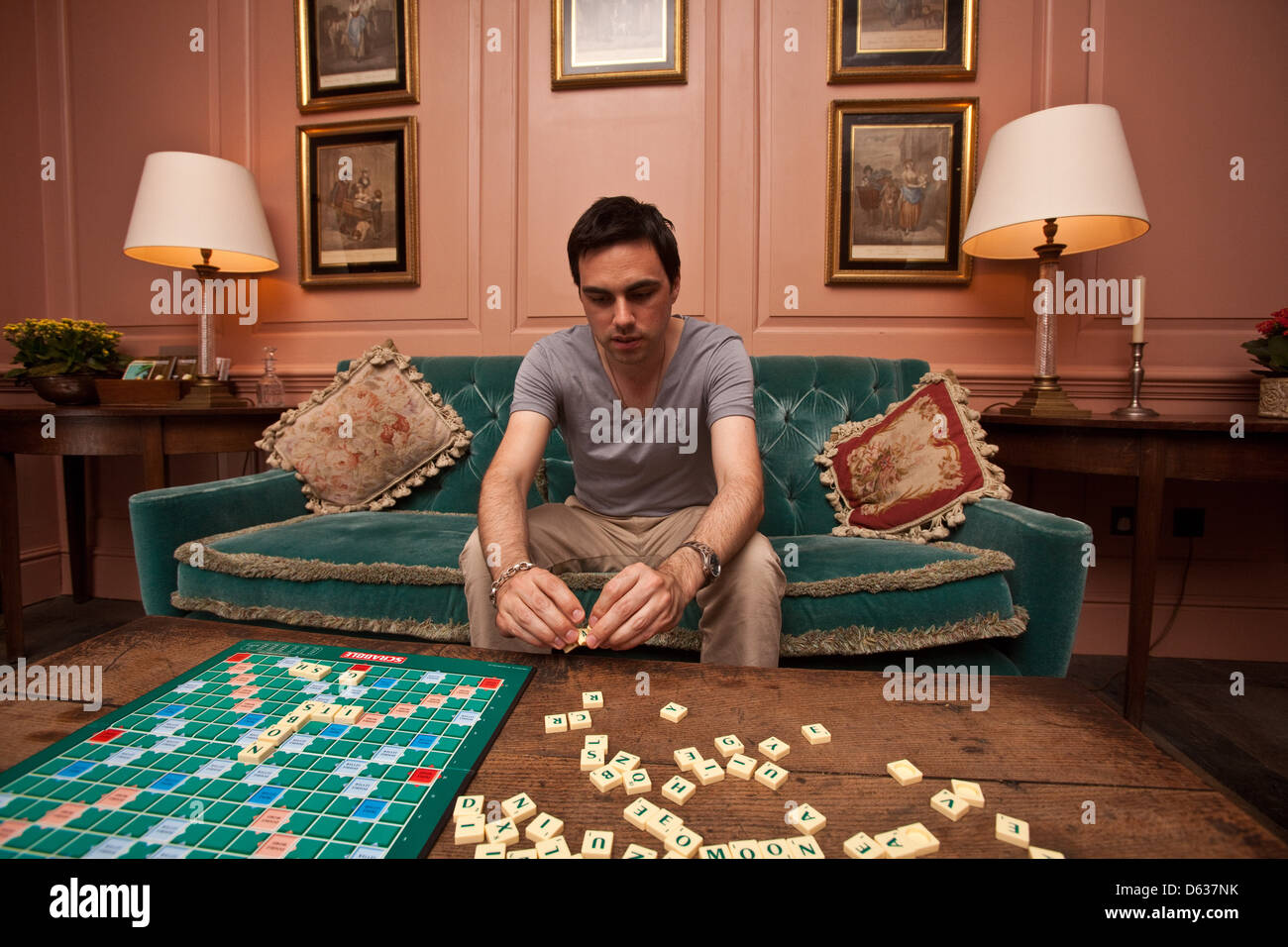 Richard Archer lead singer of English band Hard -Fi photographed in ...