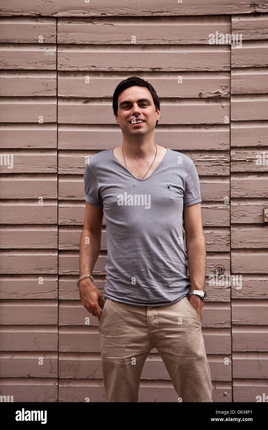 Richard Archer lead singer of English band Hard -Fi photographed in ...