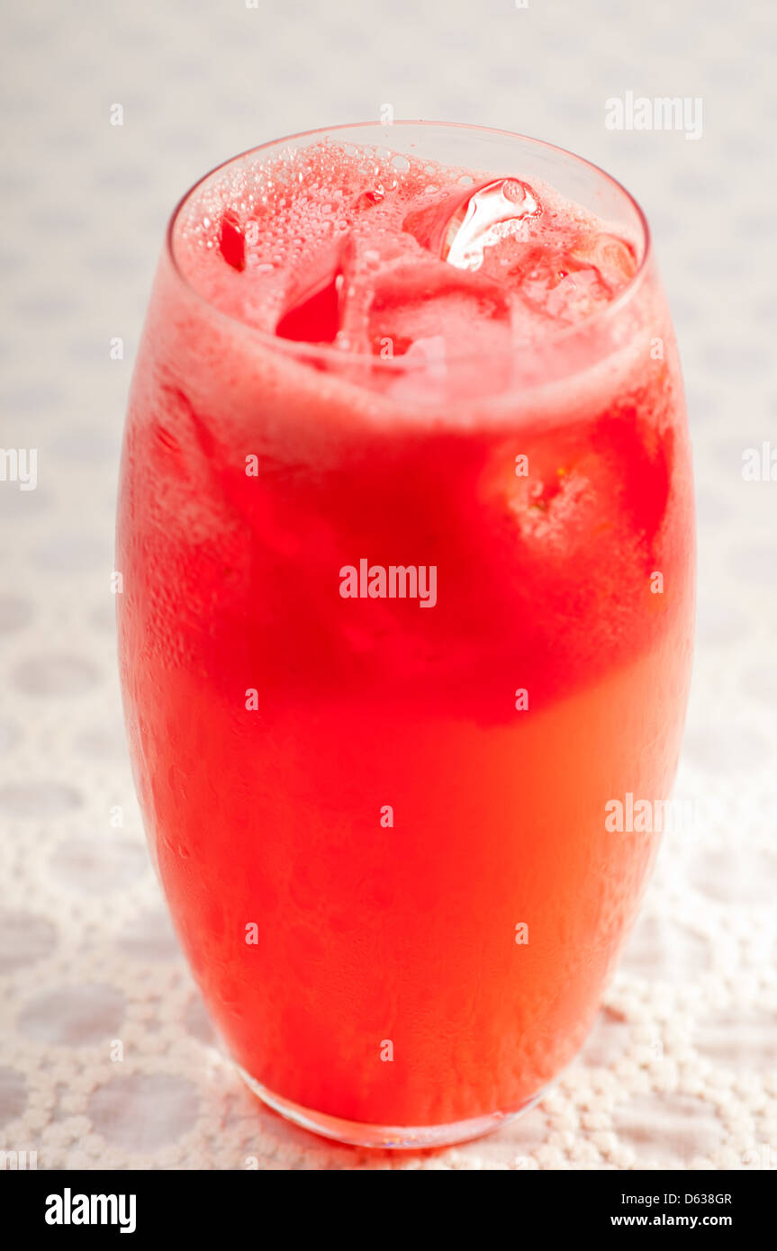selection of fresh fruits colorful long drink cocktails Stock Photo - Alamy