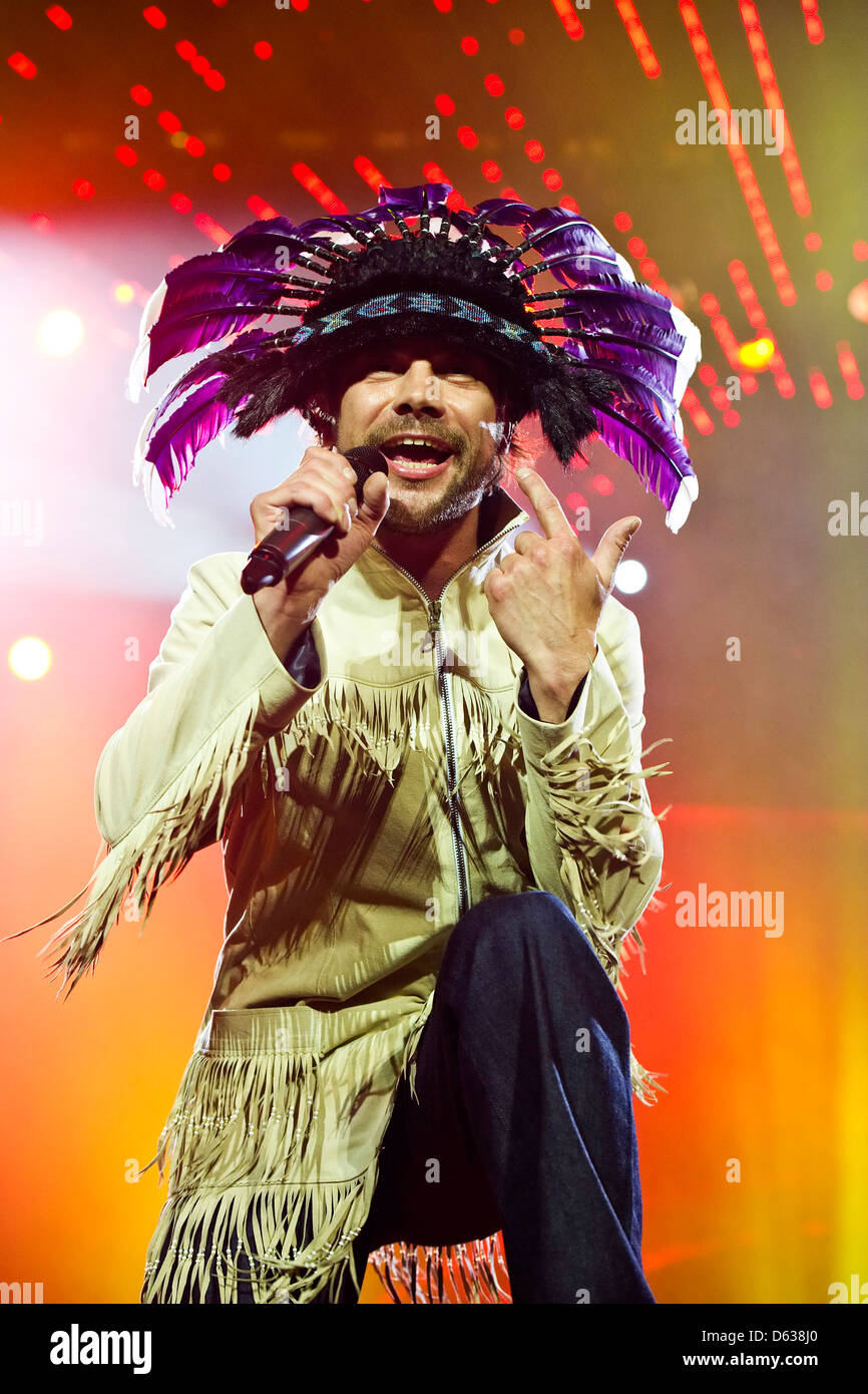 Jay Kay of Jamiroquai performs live at the O2 London, England - 15.04. ...