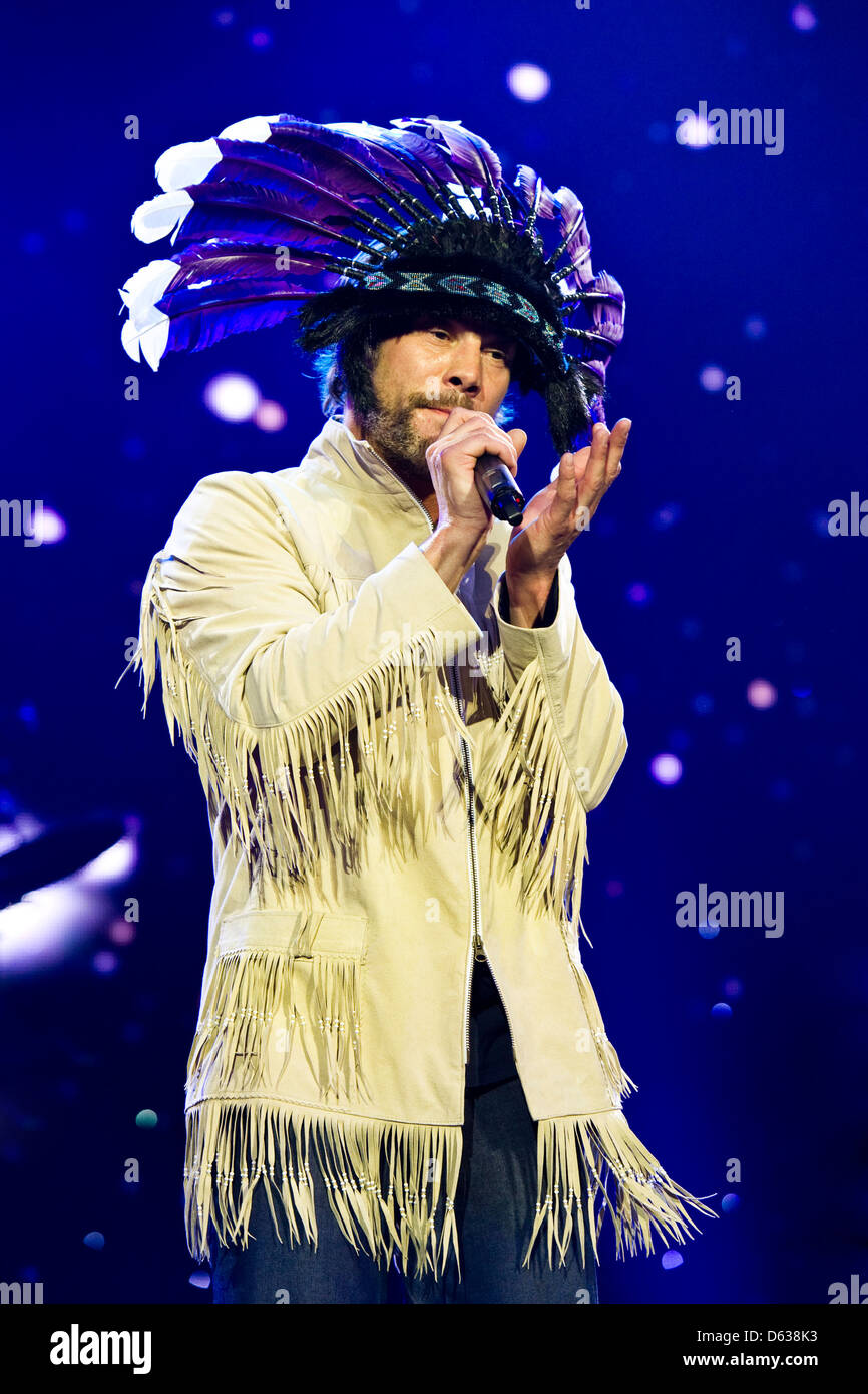 Jay Kay of Jamiroquai performs live at the O2 London, England - 15.04. ...