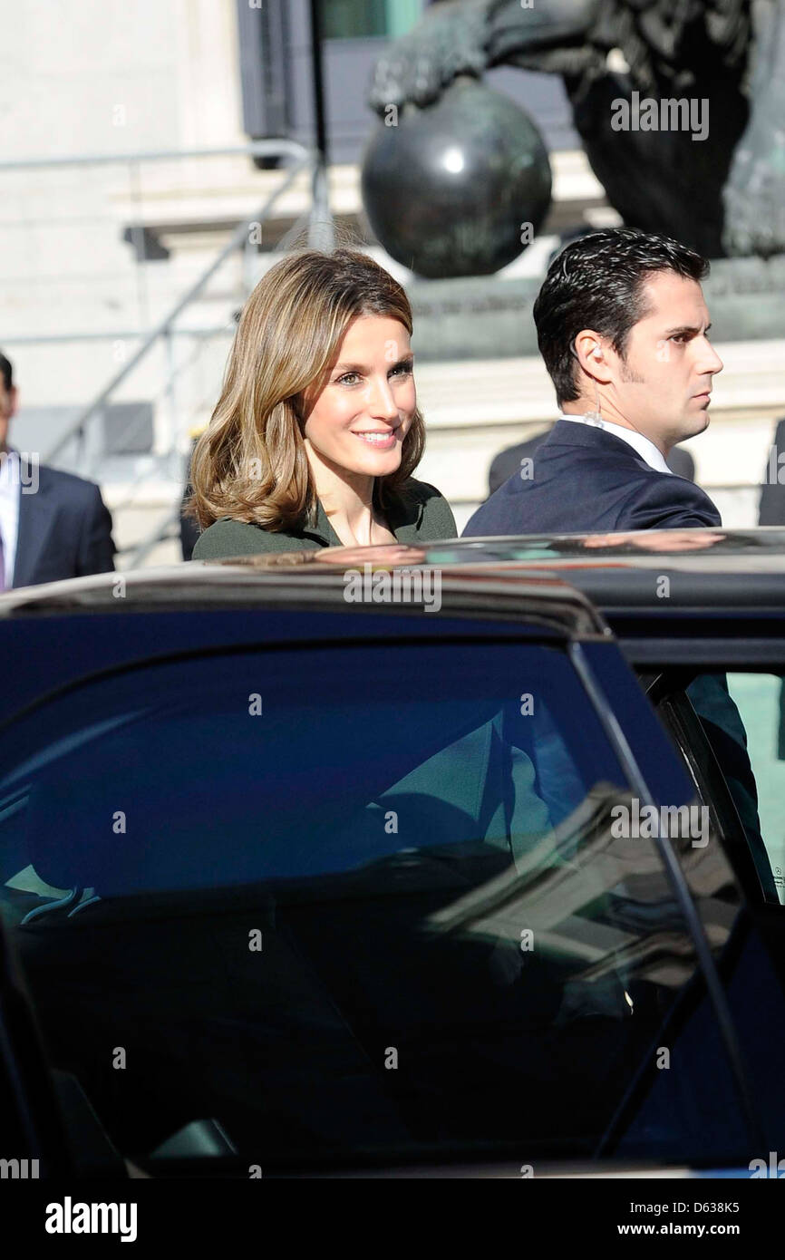 Princess Letizia The Spanish Royal Family attends the tenth anniversary ...