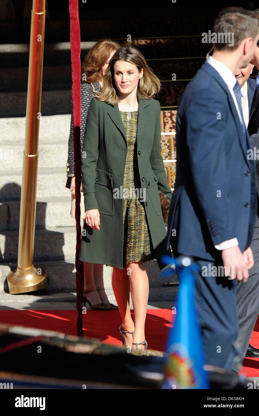 Princess Letizia The Spanish Royal Family attends the tenth anniversary ...