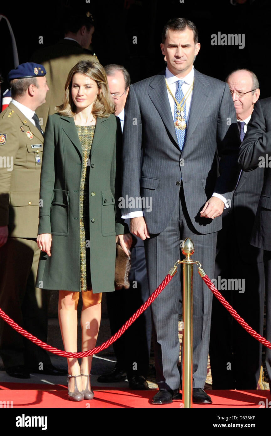 Princess Letizia, Prince Felipe The Spanish Royal Family attends the ...