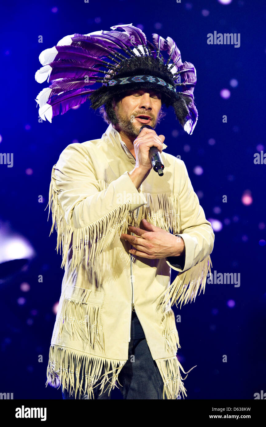Jay Kay of Jamiroquai performs live at the O2 London, England - 15.04. ...