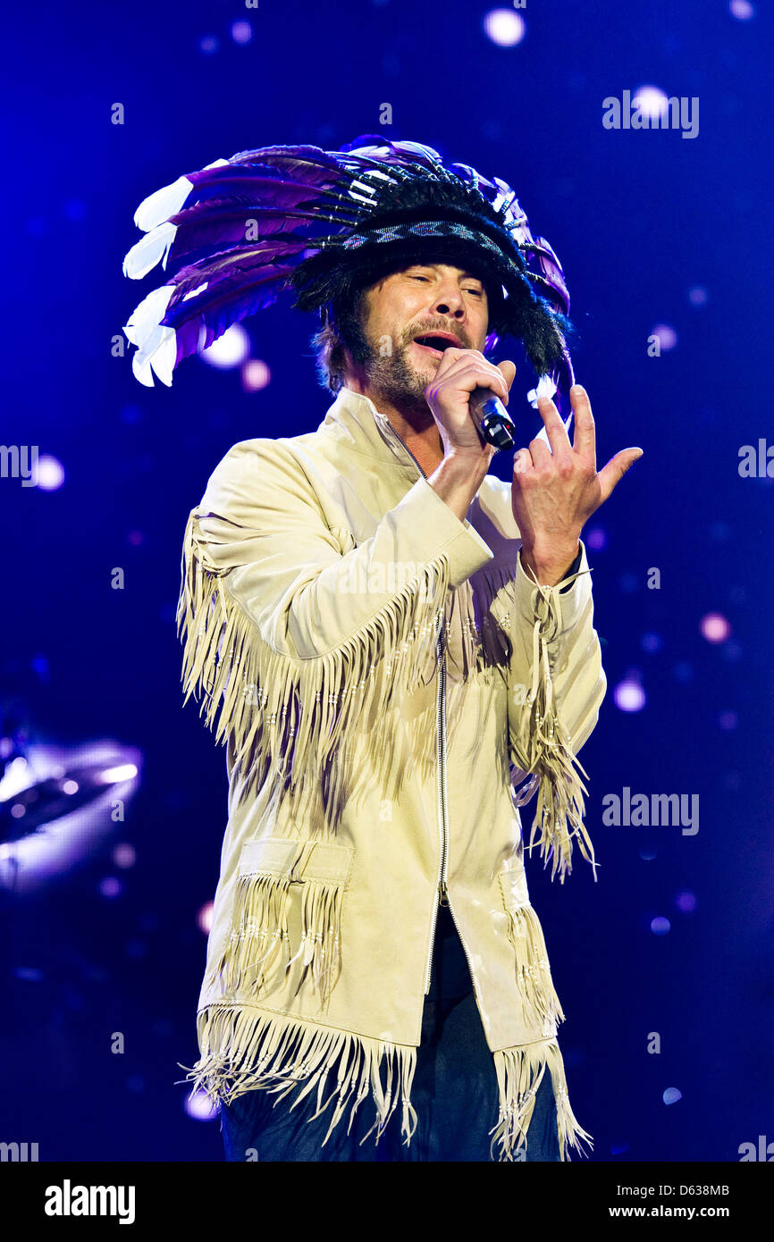 Jay Kay of Jamiroquai performs live at the O2 London, England - 15.04. ...