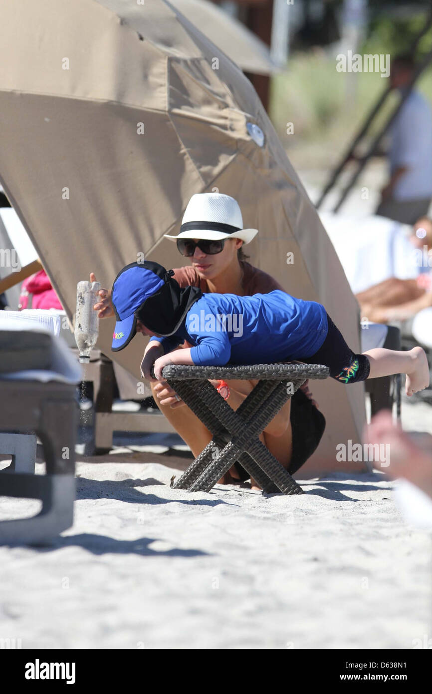 Lilly Becker, Amadeus Becker Lilly Becker spends the day at beach with ...