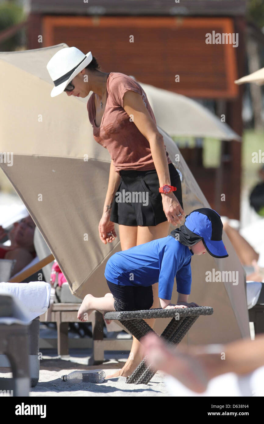 Lilly Becker, Amadeus Becker Lilly Becker spends the day at beach with ...